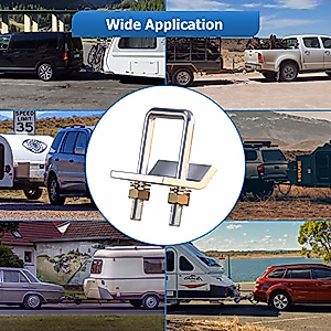 MAHLER GATES Hitch Tightener for 1.25" & 2" Hitches 304 Stainless Steel Heavy Duty Locked Anti-Rattle Stabilizer, Reduce Shaking for Hitch Tray Bike Rack Trailer Ball Mount, Rust-Free