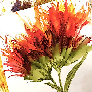 Pixiss Reds Alcohol Inks Set, 5 Shades of Highly Saturated Red Alcohol Ink, for Resin Petri Dishes, Alcohol Ink Paper, Tumblers, Coasters, Resin Dye