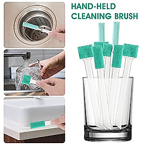 Small Cleaning Brushes for Household, 8Pcs Crevice Cleaning Tool Set for Window Groove Track Humidifier Keyboard Bottle Door Car Vent, Tiny Detail Cleaner Scrub Brush for Gaps Corner Tight Space