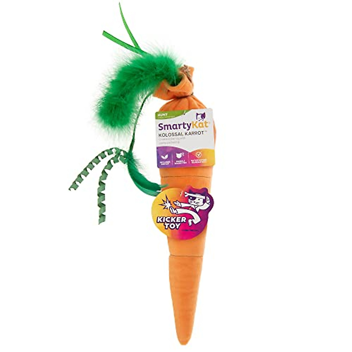 SmartyKat Carrot Catnip Cat, Jumbo, Kolossal Karrot Kicker Toy