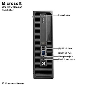HP ProDesk 600 G2 Small Form Factor PC, Intel Core Quad i5 6500 up to 3.6 GHz, 16GB DDR4, 1TB SSD, WiFi, BT 4.0, VGA, DP, Win 10 Pro 64-Multi-Language Support English/Spanish/French(Renewed)