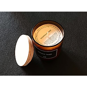 Scented Soy Candles, Vanilla Whiskey Aromatherapy Candles, Gifts Candles with Premium Natural Soy Candles for Home Scented & Bathroom Decor, Single Wick Candles 7 oz 40 Hour Burn