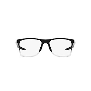 Oakley Men's Ox8173 Activate Square Prescription Eyewear Frames, Polished Black Fade/Demo Lens, 55 mm