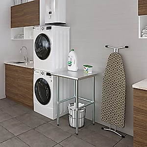 24" x 24" Open Base Stainless Steel Work Table | Residential & Commercial | Food Prep | Heavy Duty Utility Work Station | NSF