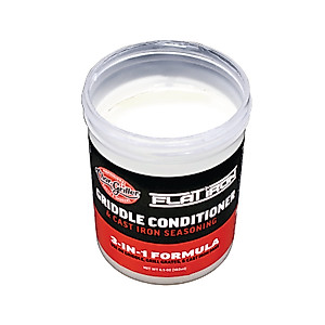 Char-Griller 8999 Flat Iron Griddle Conditioner Grill Accessory,Black