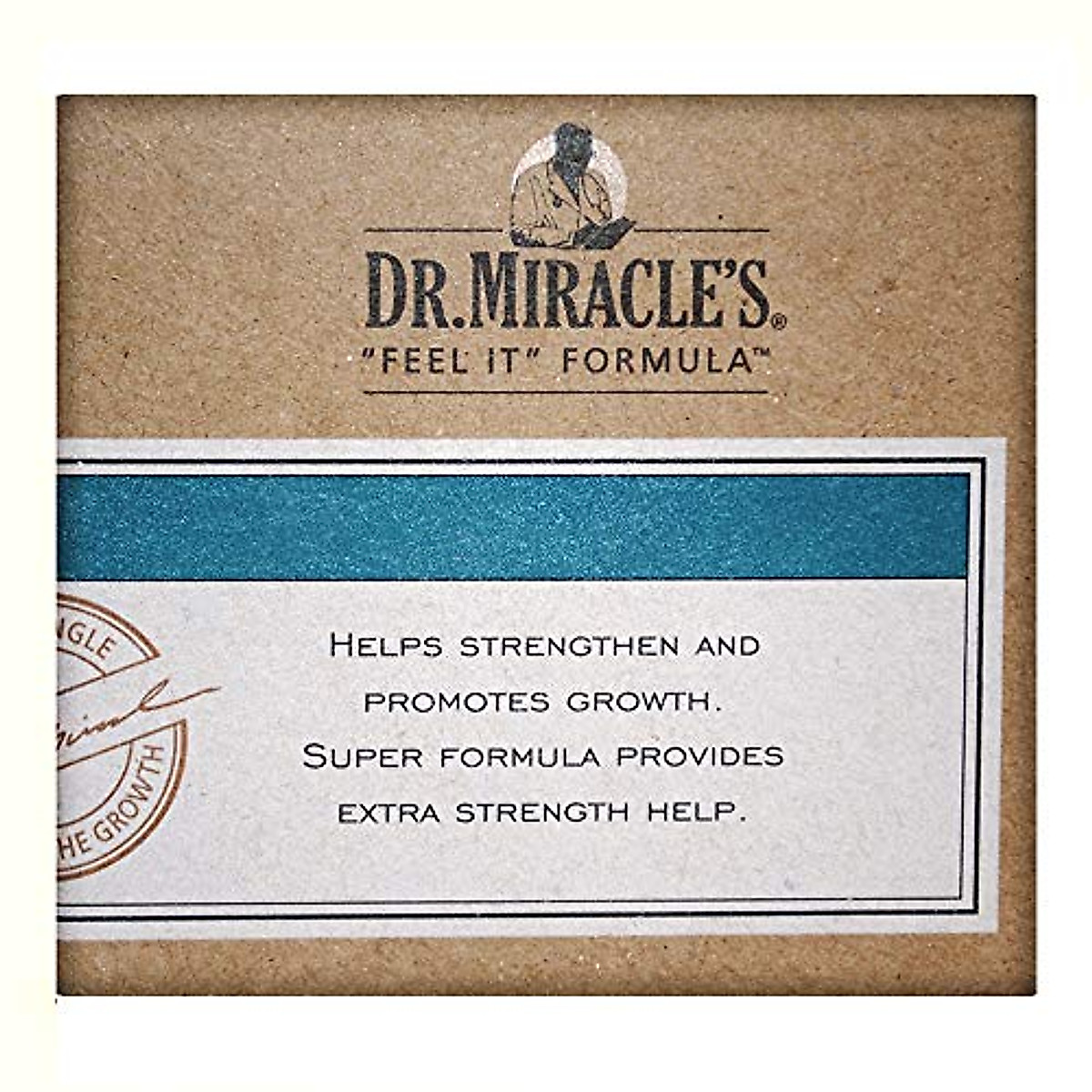 Dr. Miracle's Temple and Nape Gro Balm - For Healthy Hair Growth, Contains Wheat Protein, Aloe, Vitamin A, Vitamin D, Strengthens, Promotes Growth, 4 oz