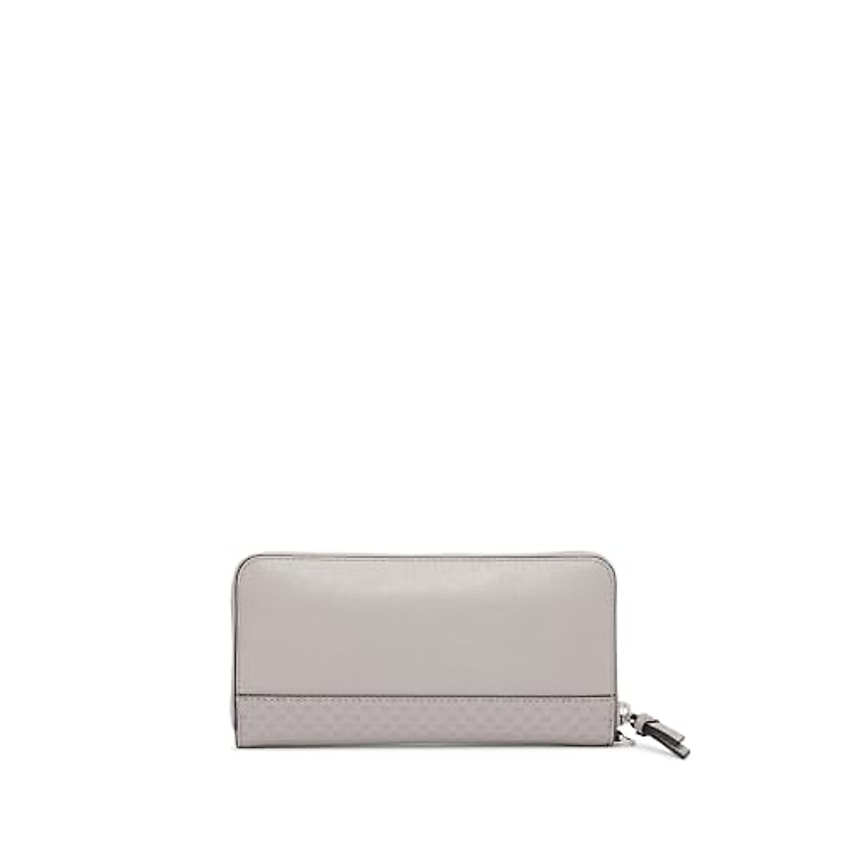 Calvin Klein Key Item Saffiano Continental Zip Around Wallet with Wristlet Strap, Stone, One Size