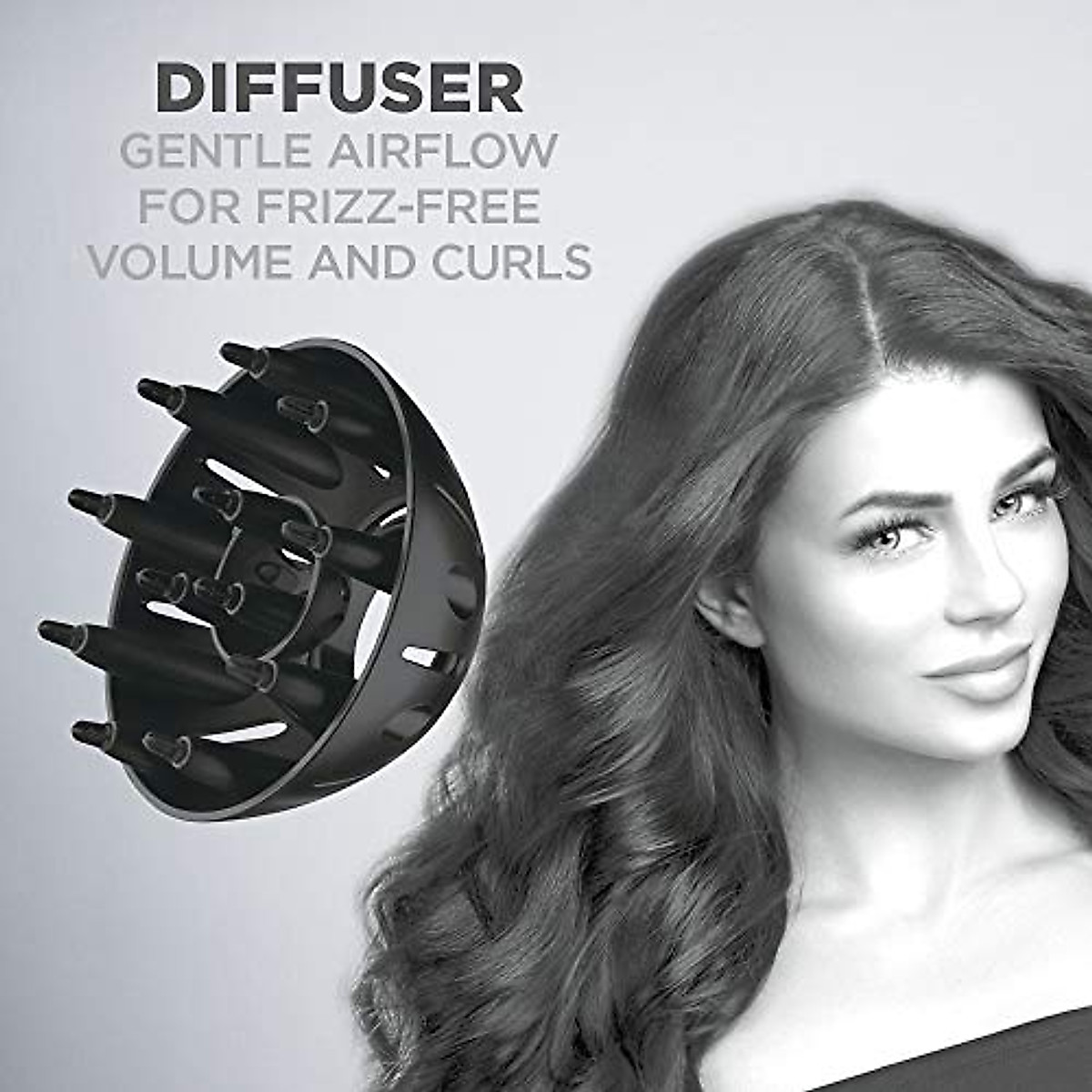 Conair 1875 Watt Turbo Hair Dryer, Blue/Black