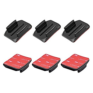 Haoyou Curved Adhesive Helmet Mount Compatible with Gopro Hero 11,10, 9, 8, 7, 6, 5, 4, 3+, 3 Cameras (6pcs)
