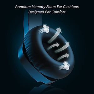 BINNUNE Gaming Headset with Microphone for PS4 PS5 Xbox One PC PlayStation 4 Xbox 1 Game Audifonos Gamer Headphones with Mic (3.5MM)