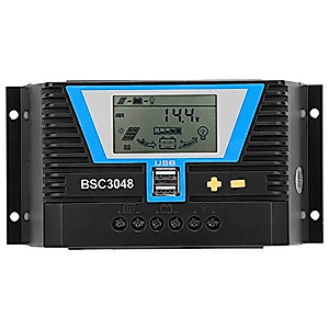 Photovoltaic System Controller, 12v/24v/36v/48v Renewable Energy Charge Controller, Solar Generator Controller for Solar Panel System