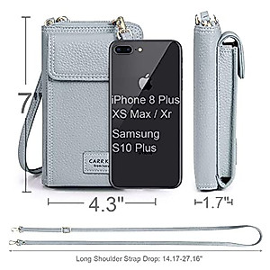Women Crossbody Cell Phone Bag Small Shoulder Purse Leather Travel RFID Card Slots Wallet Case Handbag Phone Pocket Baggap Clutch for iPhone 11 Se 2020 11 Pro Xr X Xs Max 8/7/6 Plus Samsung