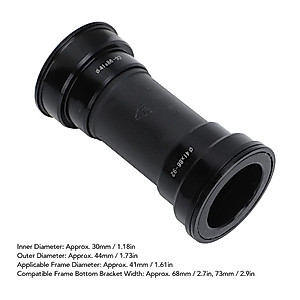 Alomejor Bike BB Bottom Bracket, BB BB92 Dub Crankset Bearing Press Fit Bottom Bracket for Mountain Road Bike