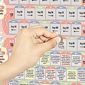 BabySteps Pregnancy Gift Scratch-Off Calendar - 236 Entertaining Facts & Tips