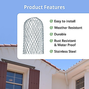 Gutter Guards Expandable Aluminium Filter Strainer PStops Blockage Leaves Debris (3 Inch) (6)