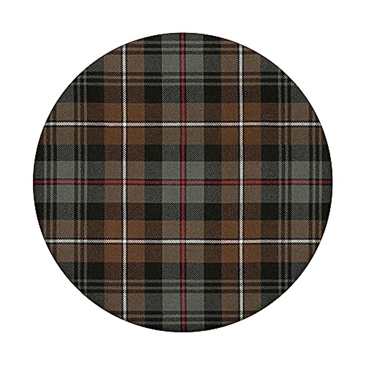 MacKenzie Weathered Brown Plaid Scottish Clan Tartan PopSockets Swappable PopGrip