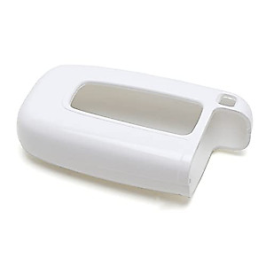 iJDMTOY (1) Exact Fit Gloss Metallic Pearl White Smart Remote Key Fob Shell Compatible With Hyundai Veloster Sonata Elantra Genesis Kia Optima Forte (double check the year/fitment in description)