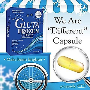 3 envelopes Frozen Collagen Whitening x10 Glutathione 10000 mg Reduce acne Freckles Melasma Aura Whitening Lightening Skin anti-aging Lightenin Skin Reduce Acne Hair Nails 1 envelopes : 60 Softgels