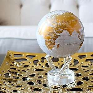 MOVA Globe Metallic White and Gold 6"