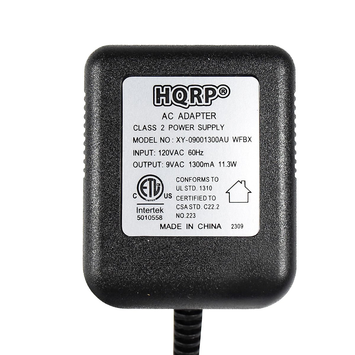 HQRP AC Adapter Compatible with Nintendo NES Game Console MW41-0900800A 7-38012-24010-6 NES-001 NES-002 NES-101 Power Supply Cord Transformer