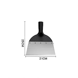 OUHO Multi-Functional Outdoor Garden Cleaning Shovel Steel Flat Shovel ice Shovel Weeding Planting Farm Weeding