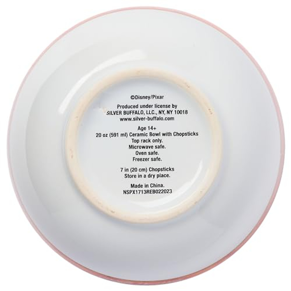 Silver Buffalo Disney Pixar Monsters Inc Harryhausen's Octopus Chef Sushi Bar Ceramic Ramen Noodle Rice Bowl with Chopsticks and Spoon, Microwave Safe, 20 Ounces