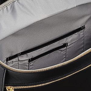 TUMI Voyageur Oxford Compact Carry On Suitcase - Luggage for Women & Men with Wheels - Black & Gold Hardware