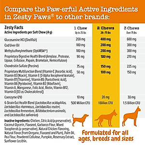 Multifunctional Supplements for Dogs - Glucosamine Chondroitin for Joint Support + Training Treats for Dogs & Puppies - Hip, Joint & Muscle Health