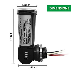 GBAYSA 4 Pack Outdoor Photoelectric Sensor,Dusk to Dawn Swivel Mount Conduit Lighting Control with Photocell,Automatic Adjustable Photo Sensor Switch for Indoor and Outdoor Light