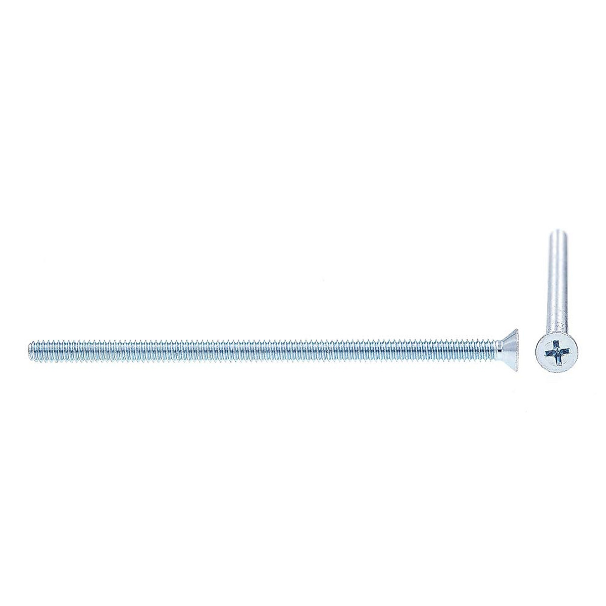 Prime-Line 9001528 Machine Screws, Flat Head, Phillips Drive, #10-24 X 4 in, Zinc Plated (50 Pack)
