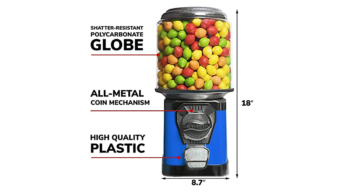 Blue Gumball Machine for Kids - Fun Vending Experience