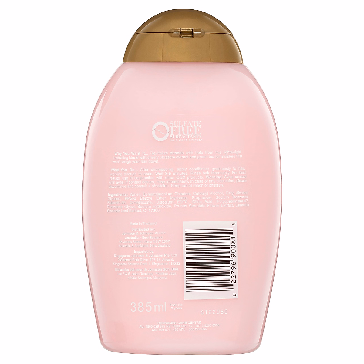 OGX Rejuvinating + Conditioner , Cherry Blossom Ginseng, 13 Fl Oz