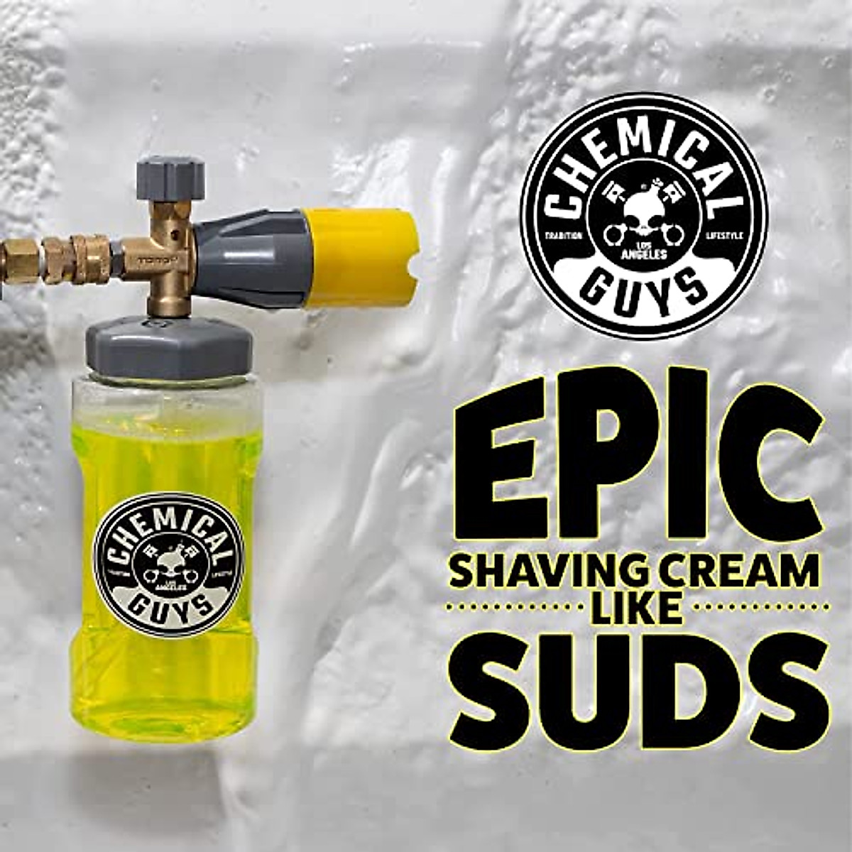 Chemical Guys HOL363 16-Piece Arsenal Builder Ceramic Car Wash & Protection Kit with Big Mouth Max Release Foam Cannon, Bucket and (6) 16 oz Car Care Cleaning Chemicals (Works w/Pressure Washers)