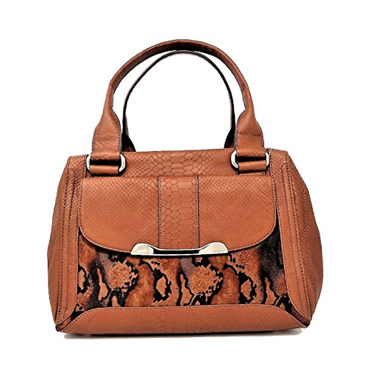 B. Makowsky Women Handbags Satchel, Maple Python