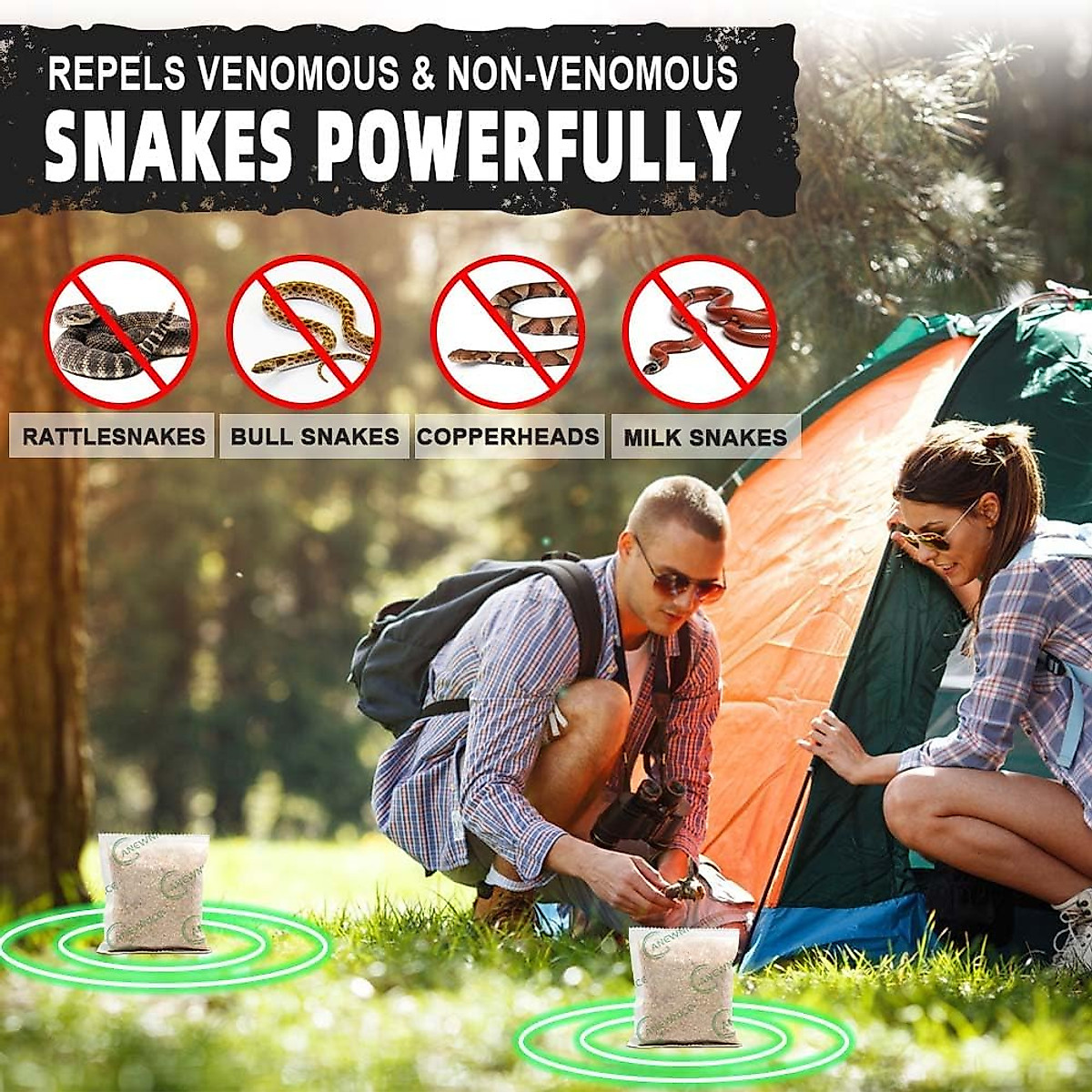 Snake Repellent for Yard Powerful, Keep Snake Away Repellent for Outdoors,Snake Deterrent for Yard,Snake Repellent for Outdoors Pet Safe,Effectively Snake Repellant Outdoor and Home-8P
