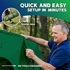 YardStash Bike Storage Tent Heavy Duty, Outdoor, Portable Shed Cover for Bikes, Lawn Mower, Garden Tools for Waterproof, Heavy-Duty Tarp to Protect from Rain, Wind and Snow, Spring Cleaning Essential