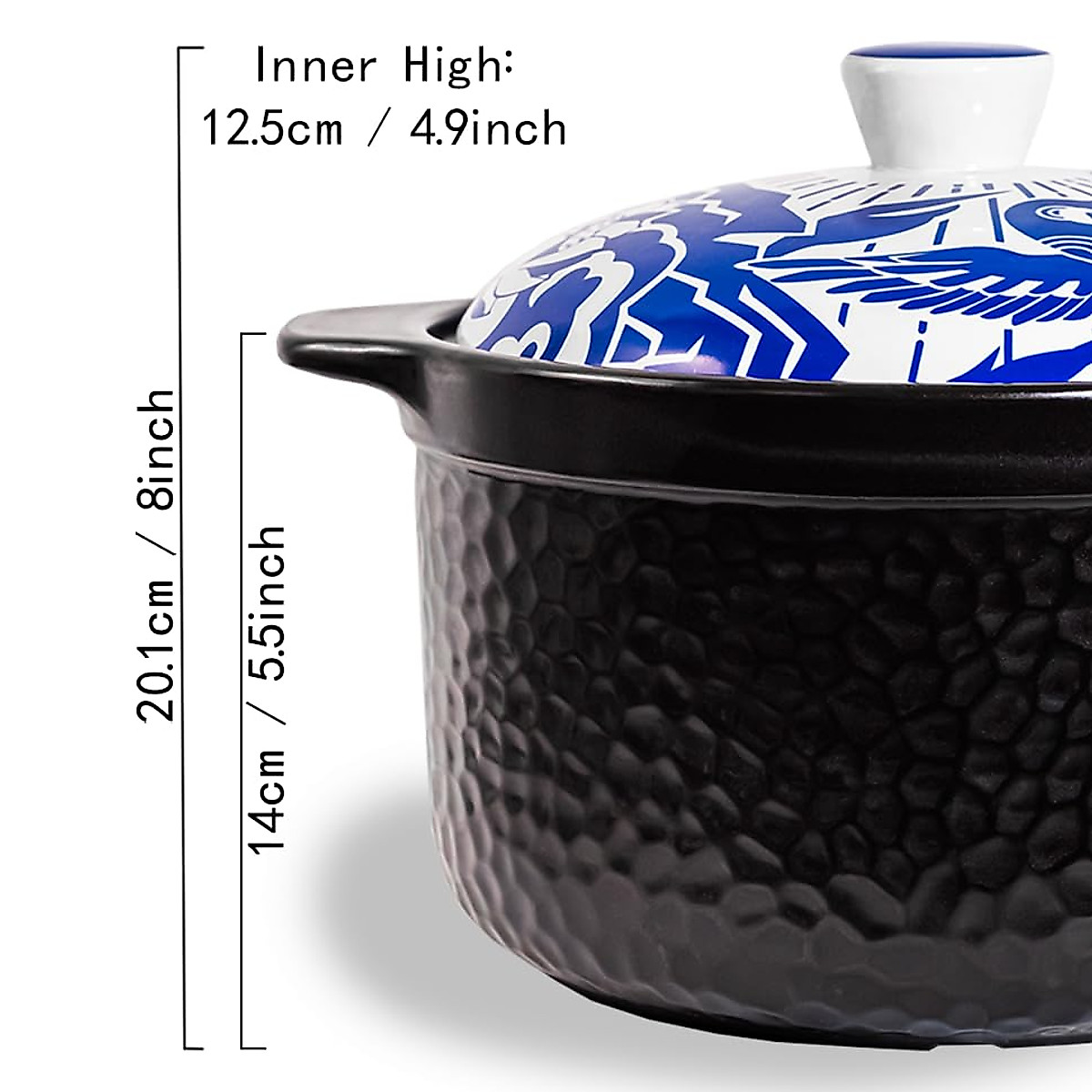 Heavy Duty Claypot - Replaces both a dutch oven and stock pot (4.8 Quart)