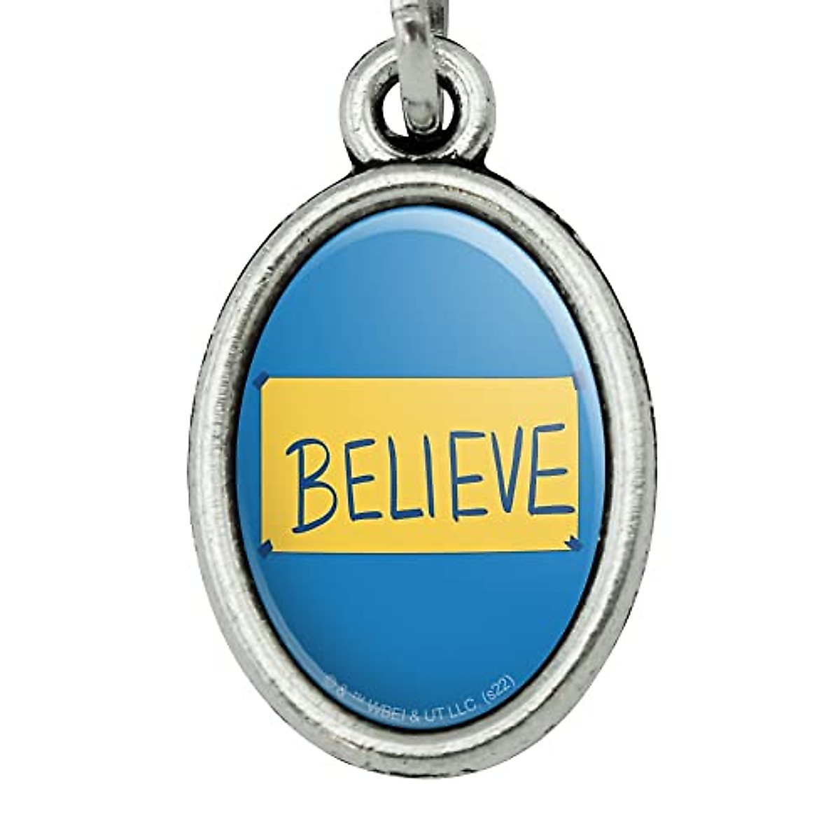 Ted Lasso Believe Metal Bookmark Page Marker with Oval Charm