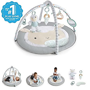 Ingenuity Sheppy’s Spot Ultra Plush Baby Activity Gym & Tummy Time Mat, Newborn and up - Corrie