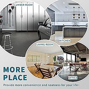 MGHH 6-Tier Storage Shelf, Wire Shelving on Casters, NSF Height Adjustable Heavy Duty Metal Rack with Wheels for Office Bathroom Kitchen Garage Organization 2100 LBS Capacity-48 L×18" W×82" H-Black