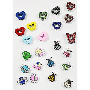 Shannon's Chixx Colorful Poultry Leg Bands for Home Chicken Coops, Identification Bands for Chickens, Ducks, Geese, and Turkeys, Butterfly, Bugs, and More Charms (Set of 10)