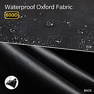 LAUSAINT HOME Patio Furniture Covers, Outdoor Furniture Set Cover Waterproof, Rectangular Outside Table and Chairs Cover, UV Resistant Anti-Fading with Storage Bag Included, 90 X 62 inch