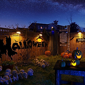 ROSHWEY Backyard Lights, 6 Pack Solar Fence Lights with 9 LED Waterproof Outdoor Gutter Lights for Eaves Garden Landscape Yard (Warm White)