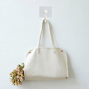 12Pcs Adhesive Ceiling Hooks Heavy Duty No Drill 360° Rotating, Swivel Utility Strong Self Sticker Wall Hook Sticky Under Cabinet for Hanging Purse Bag Small Plant Hanger, 3Inch Waterproof, BlackWhite