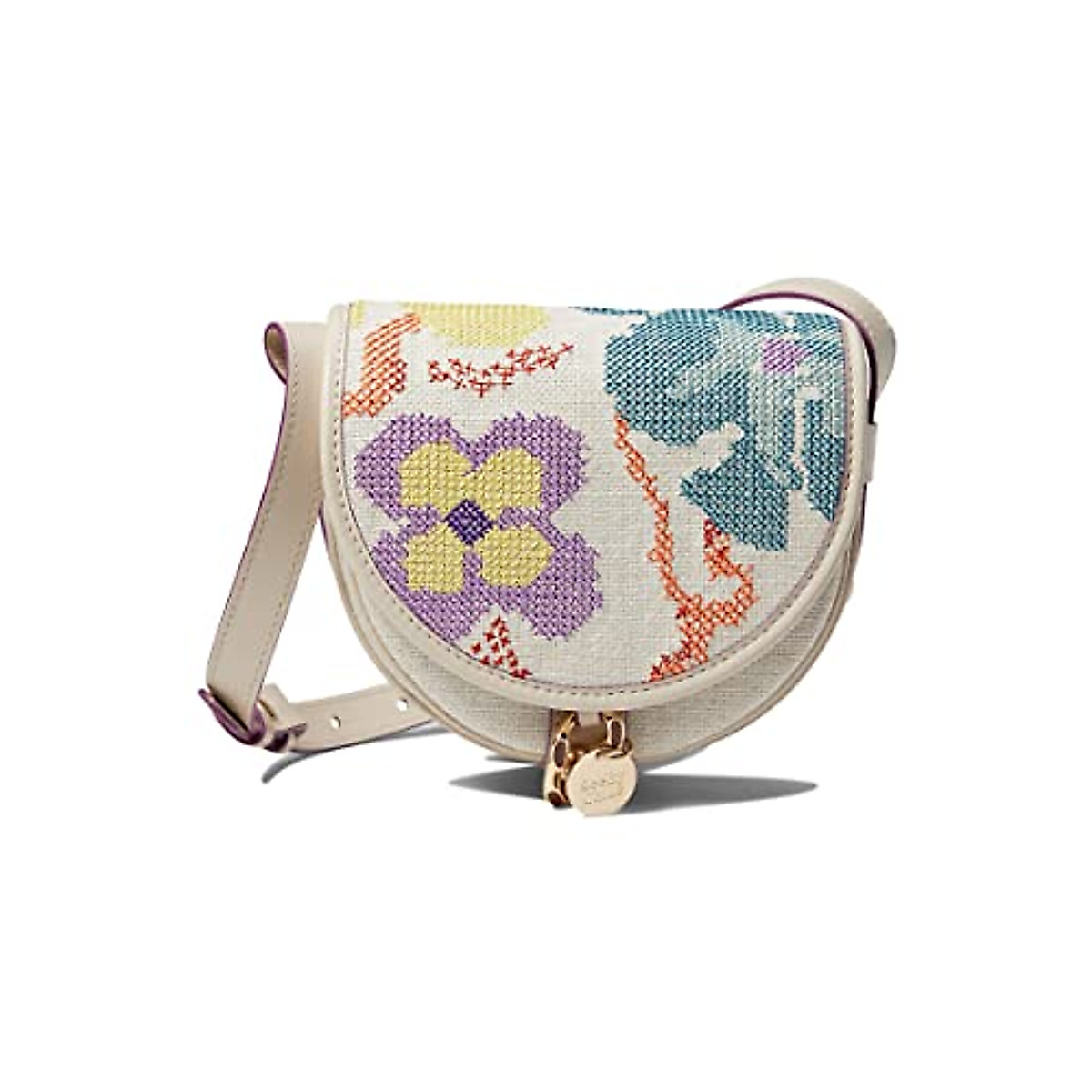 See by Chloe Mara Small Saddle Cement Beige One Size