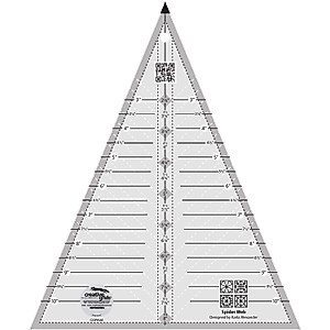Creative Grids Spider Web Triangle Quilting Ruler Template - CGRKA6