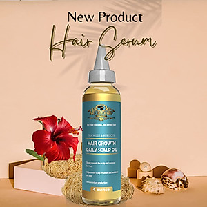 AK2 Hair oil for Curly, Wavy, Natural hair. Good for Braids. Hydrates and repairs, hair moisturizer for dry damaged hair. With Detangling Oils. (Sea Moss Rosemary & Hibiscus 4 oz.)