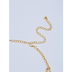 Floerns Women's Metal Waist Chain Belts Star Moon Body Chain for Dress without Underwear Gold One Size