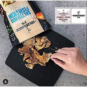 Golden Duck Salted Egg Fish Skin Crisps/ Potato Ridges/ Tempura (Salted Egg Fish Skin Crunchy Crisps 125g)