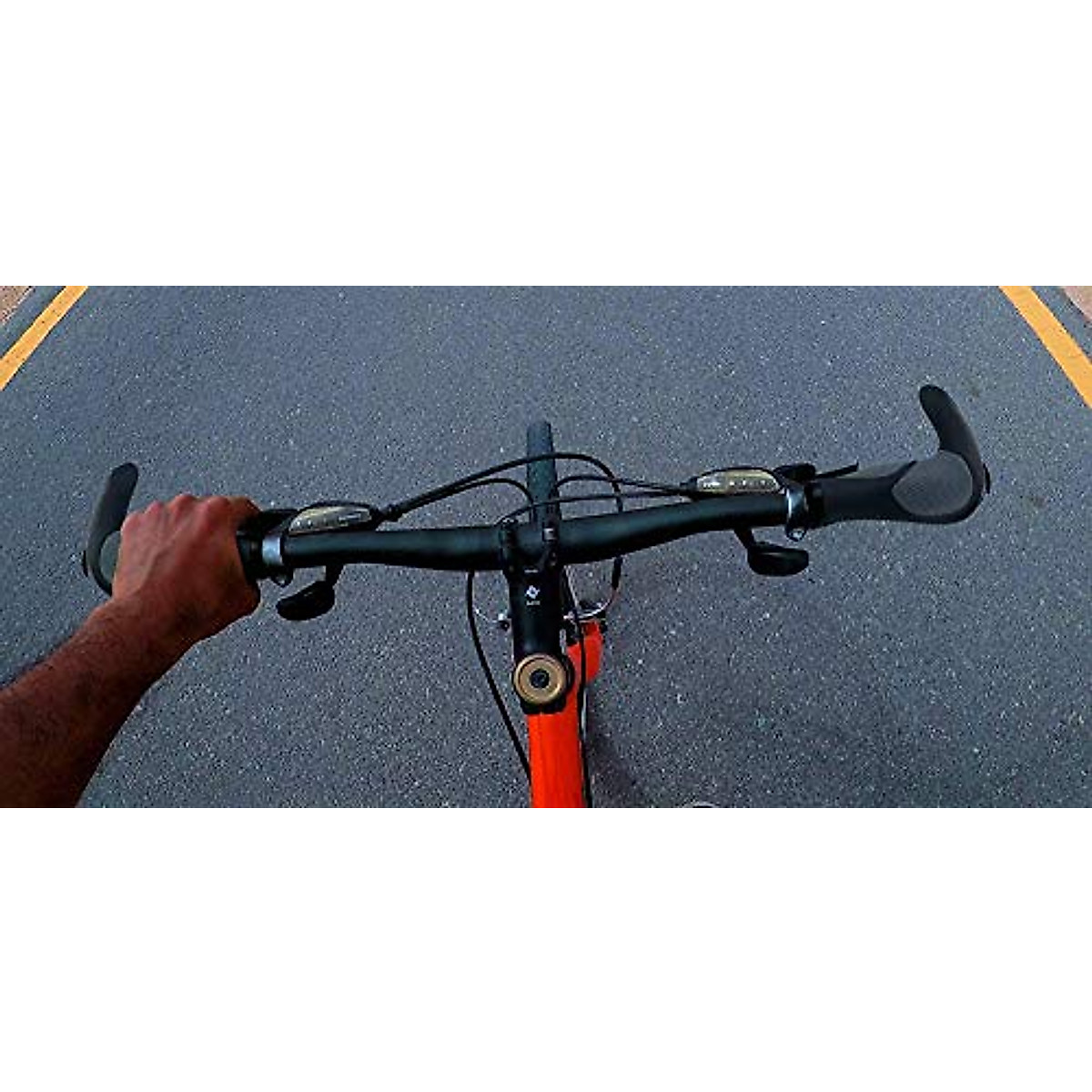 ITODA Rubber Bicycle Handlebar Grips, Non-Slip Bike Handle Mountain Bike Holding Grips Shock Resistance Absorbent Comfortable Bike Accessories for 22mm Handlebar